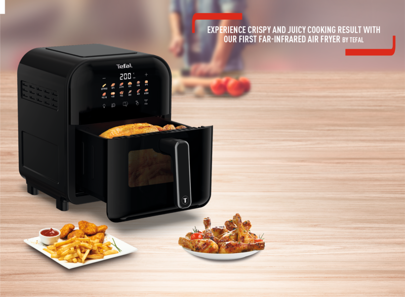 Tefal Easy Fry Far-Infrared Vision Digital Air Fryer with Window 6L EY ...