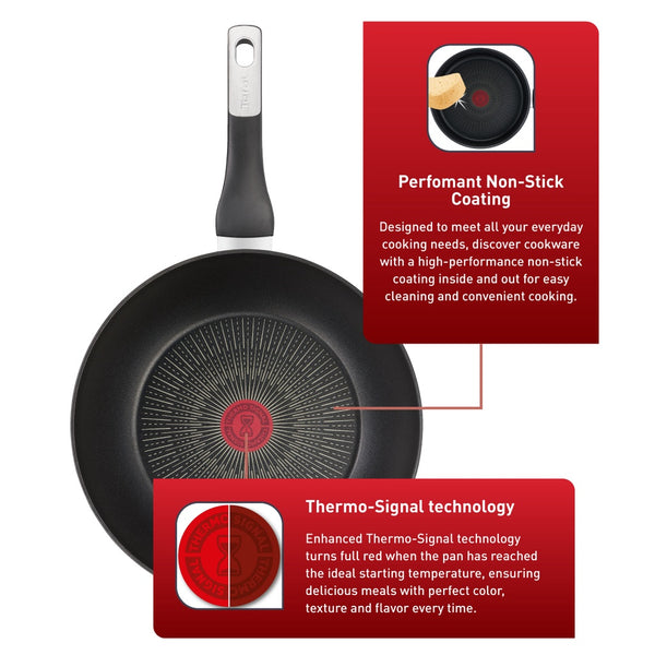 Tefal Unlimited Range Black IH Saute-pan, Pancake Pan, Multi-Pan, Chin ...