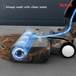 Tefal X-Clean 4 Wet & Dry Handstick Vacuum GF5035 - 2-in-1 Vacuum & Wa ...
