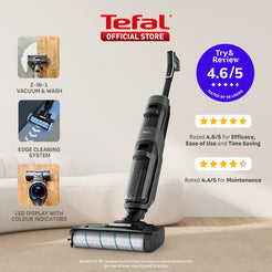 Tefal X-Clean 4 Wet & Dry Handstick Vacuum GF5035 - 2-in-1 Vacuum & Wa ...